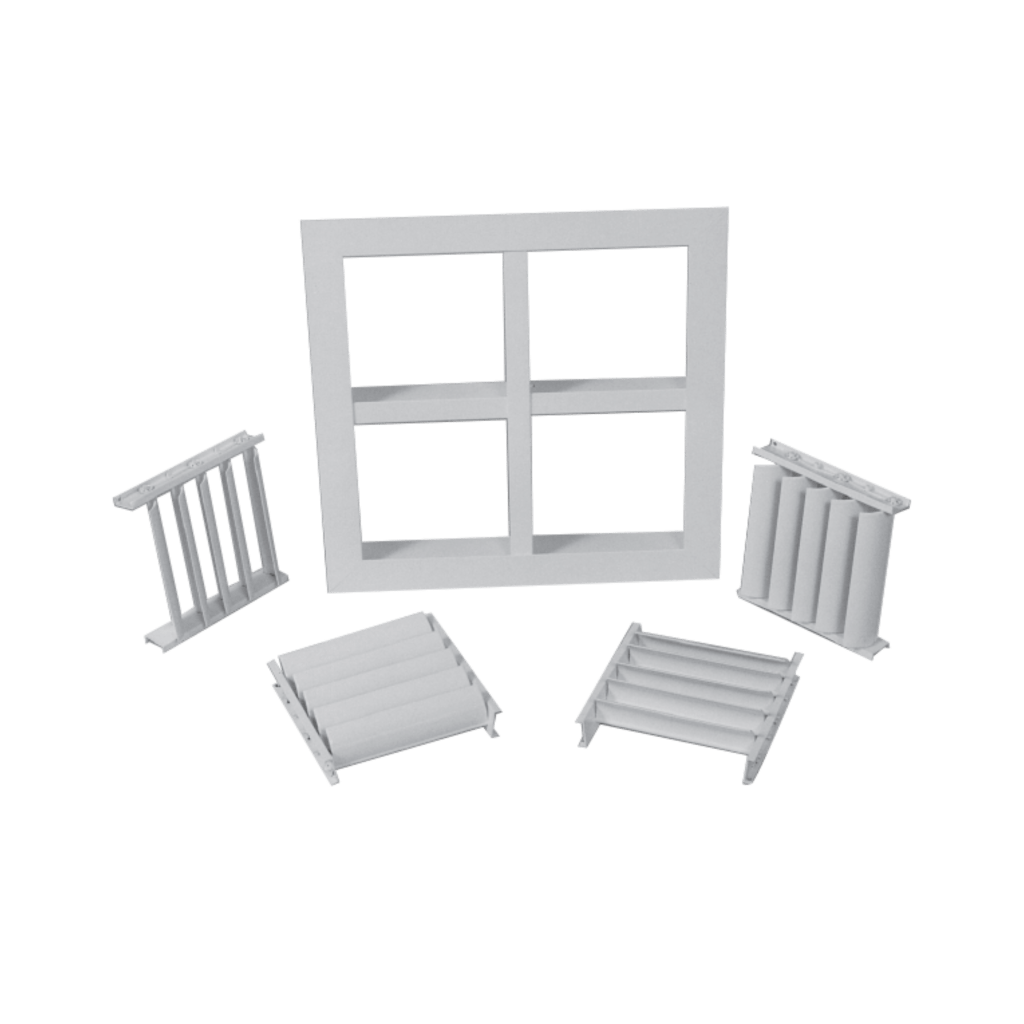Curved Blade Multi Adjustable Ceiling Register | Model ADCBM