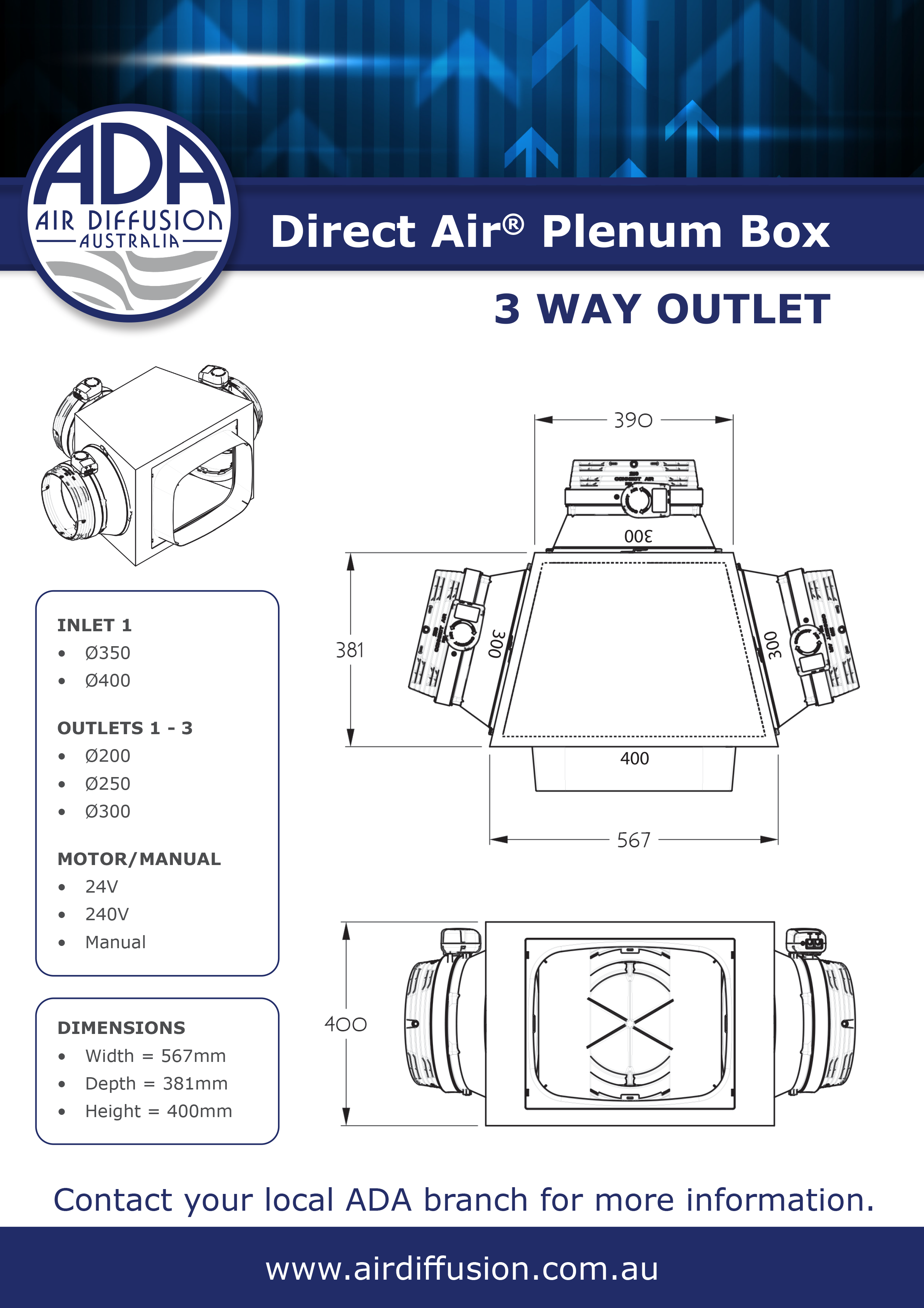Product Launch: Direct Air® Plenum Box – Smarter Zoning Starts Here - Air Diffusion Australia