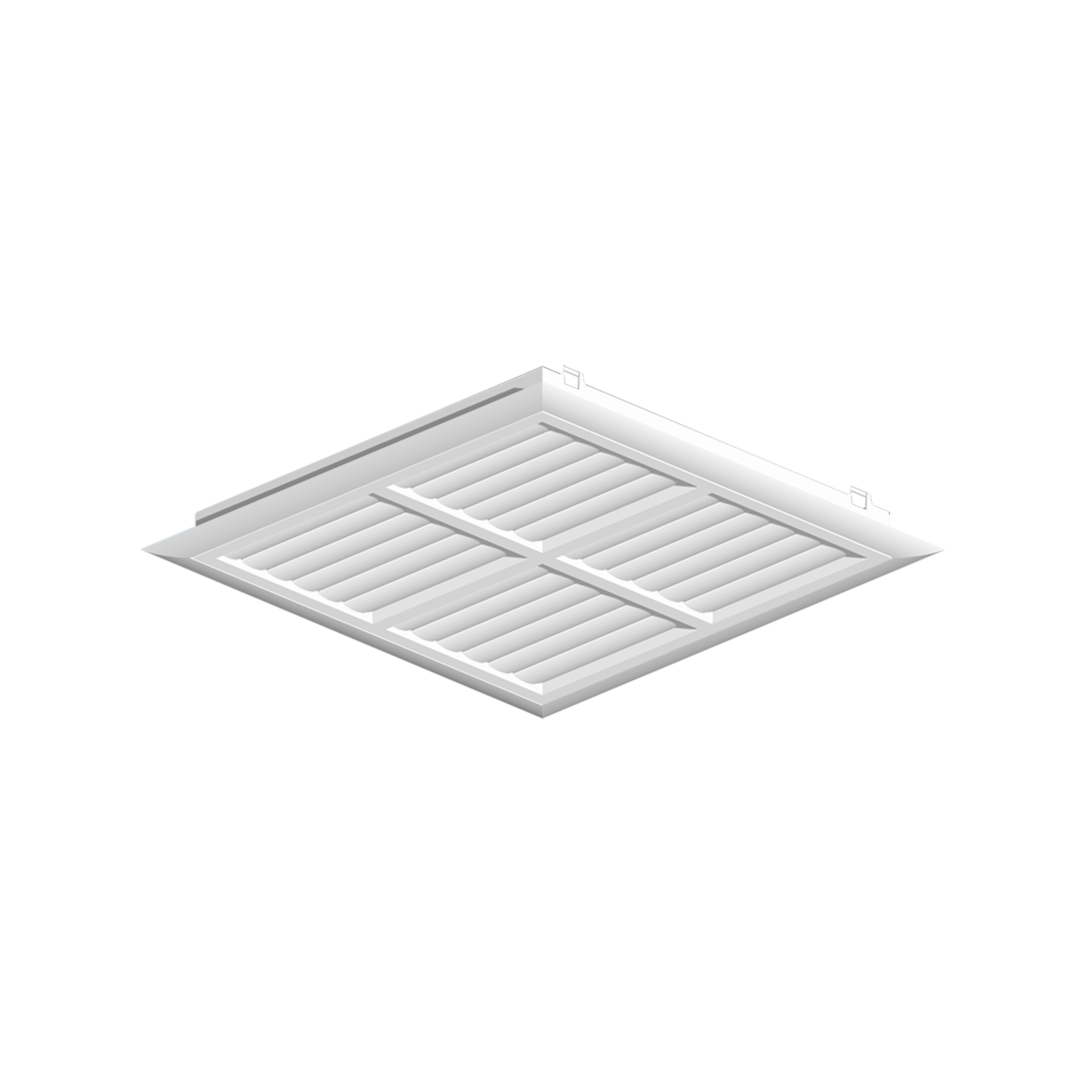 Direct Vent Grille 4-Way Adjustable Ceiling Air Diffuser