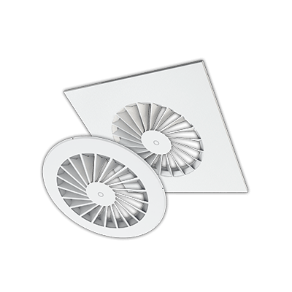 SMARTEMP HSC-FD Fixed Helical Swirl Diffuser - VAV Ceiling Unit